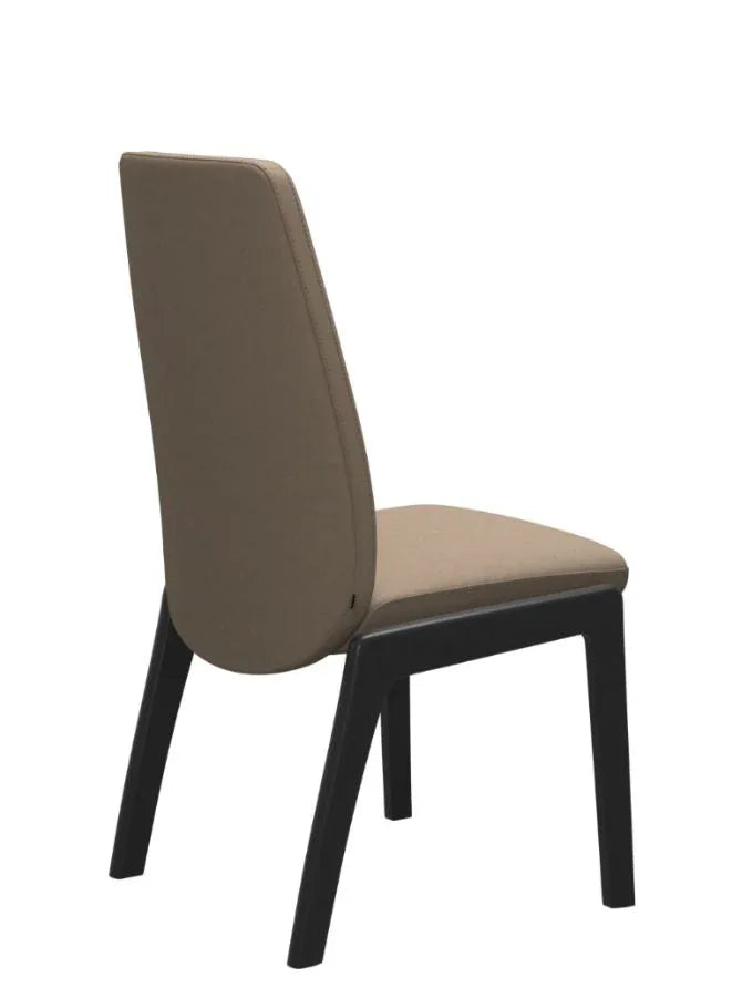 Stressless Vanilla High Back Dining Chair -Dark Beige Fabric – Fatio Store